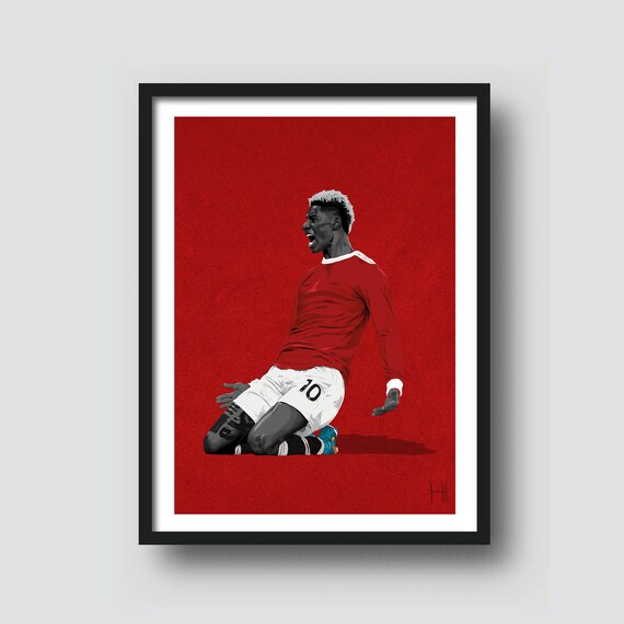 Marcus Rashford Manchester United Print A4 Poster Fan Art | Etsy