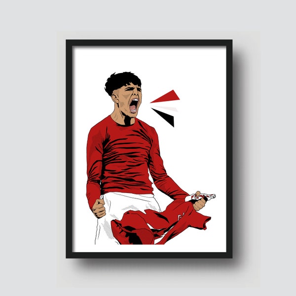 Alejandro Garnacho Poster - Etsy