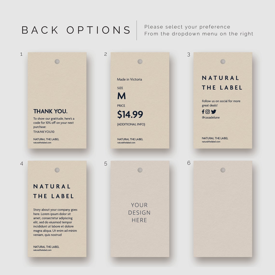 Hang Tags for Clothing Hang Tag for Apparel Hang Tag - Etsy