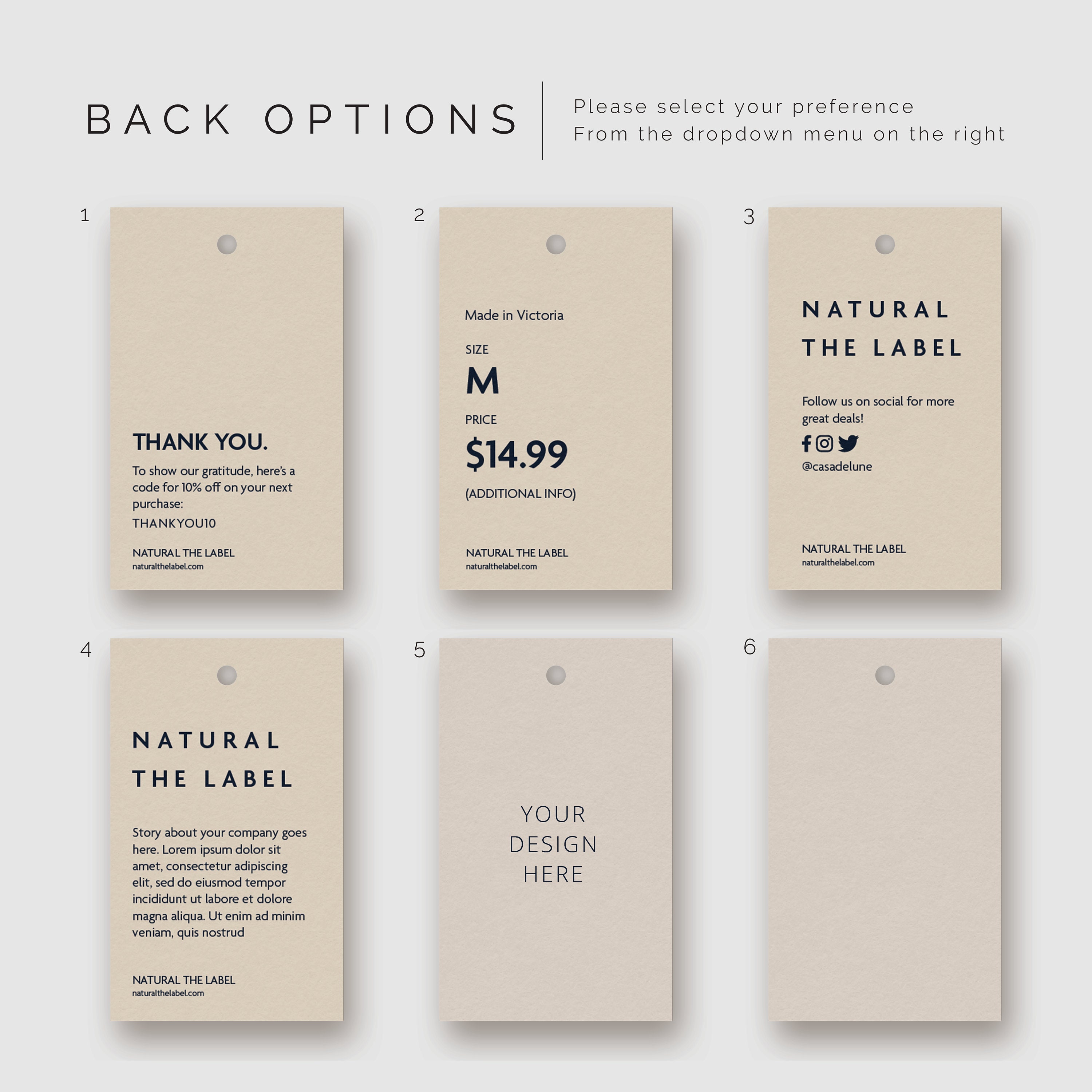 Hang Tags for Clothing Hang Tag for Apparel Hang Tag - Etsy