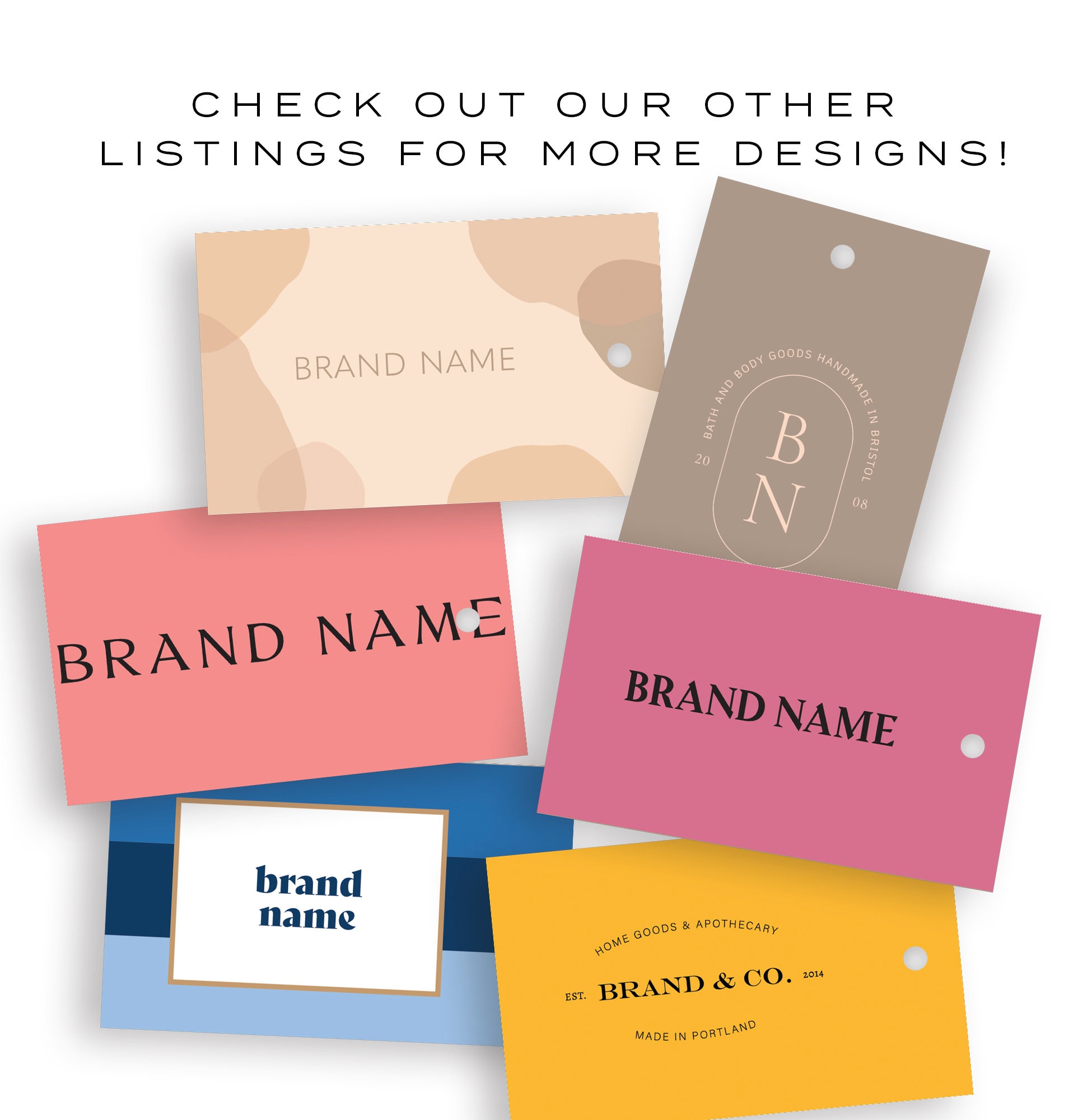 Editable Hang Tag Clothing Labels Merchandise Tags | Etsy