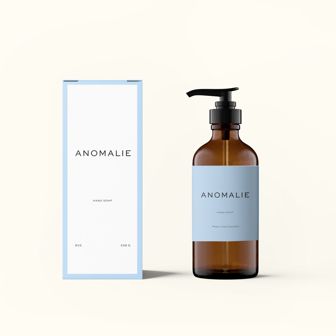 Modern Bottle Label | Minimal Spray Bottle Label | Editable Dropper ...