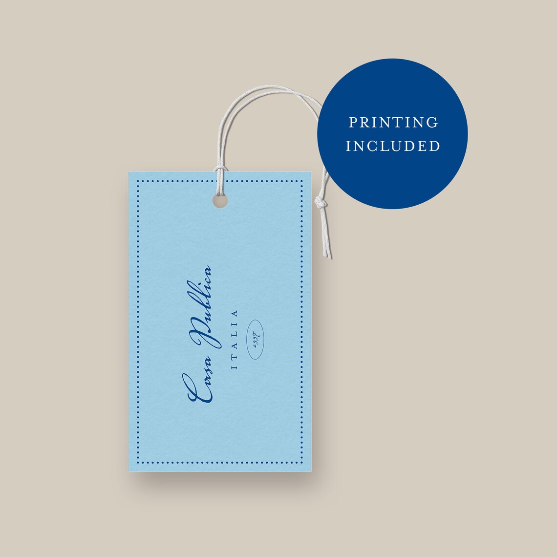 Printable Hang Tag Custom Clothing Label Product Swing Tag - Etsy