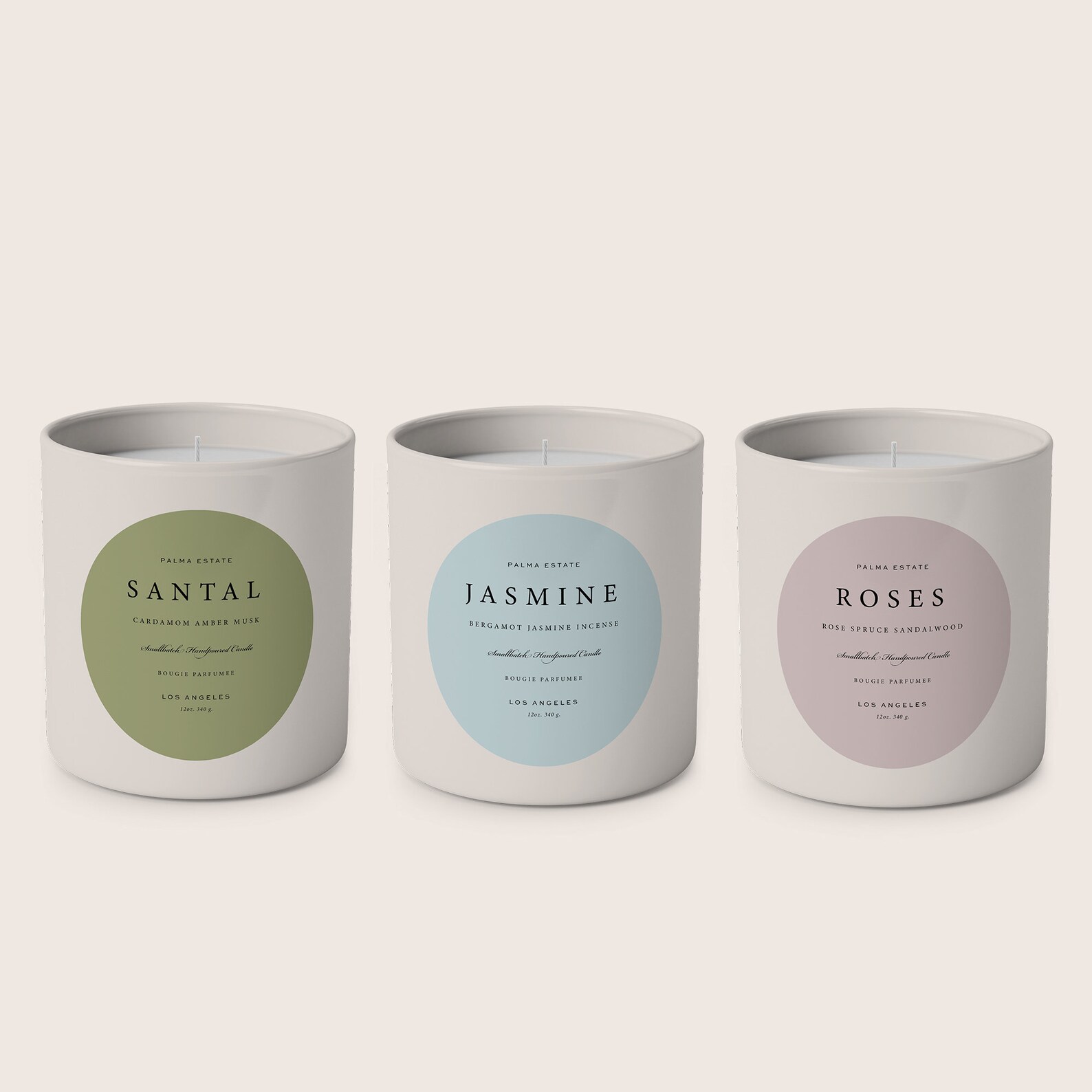 Round Candle Label Melt Label Round Sticker Template - Etsy