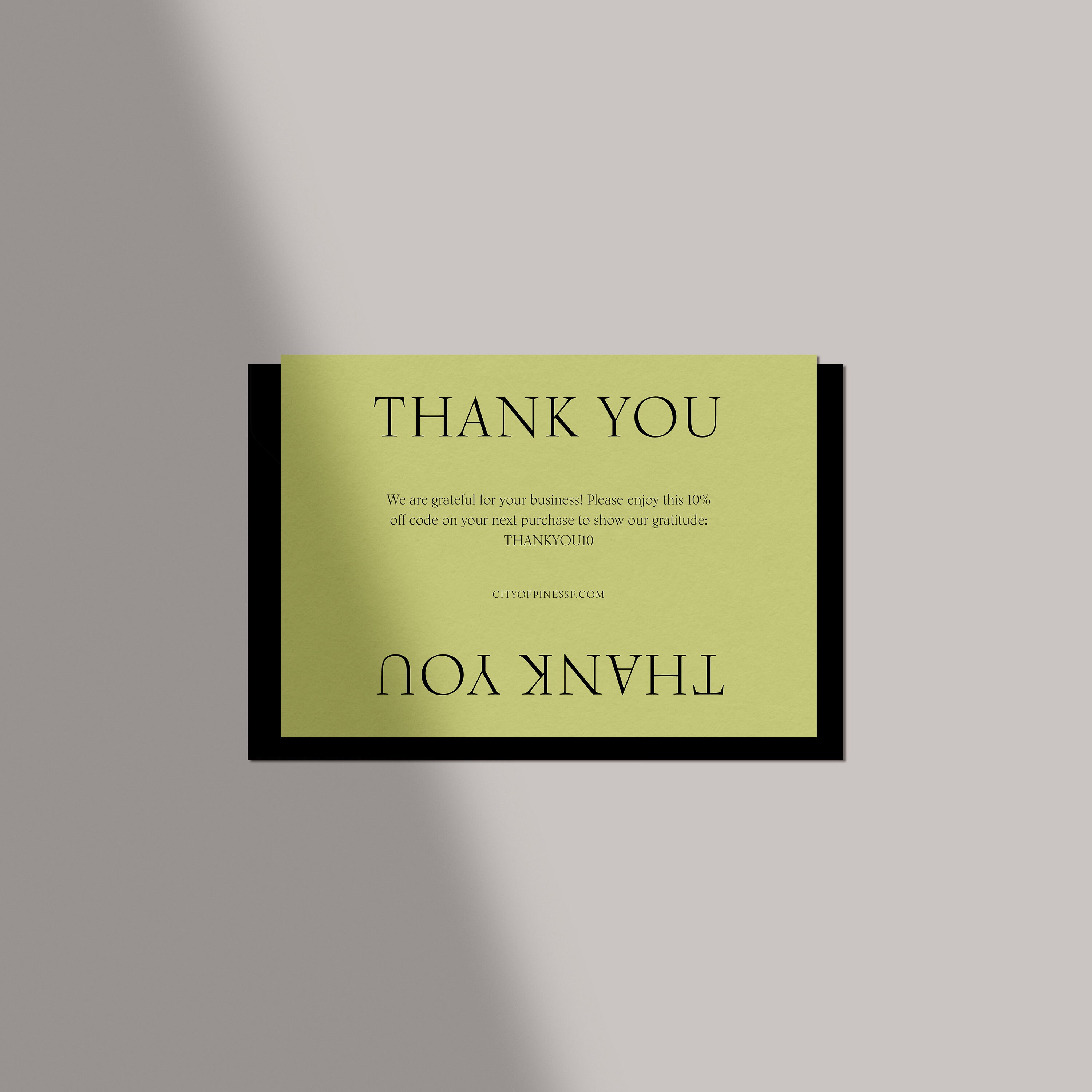 Modern Thank You Insert Card Printable Thank You for Your - Etsy