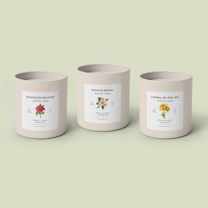 Candle Label Design Candle Label SVG Candle Label Template | Etsy