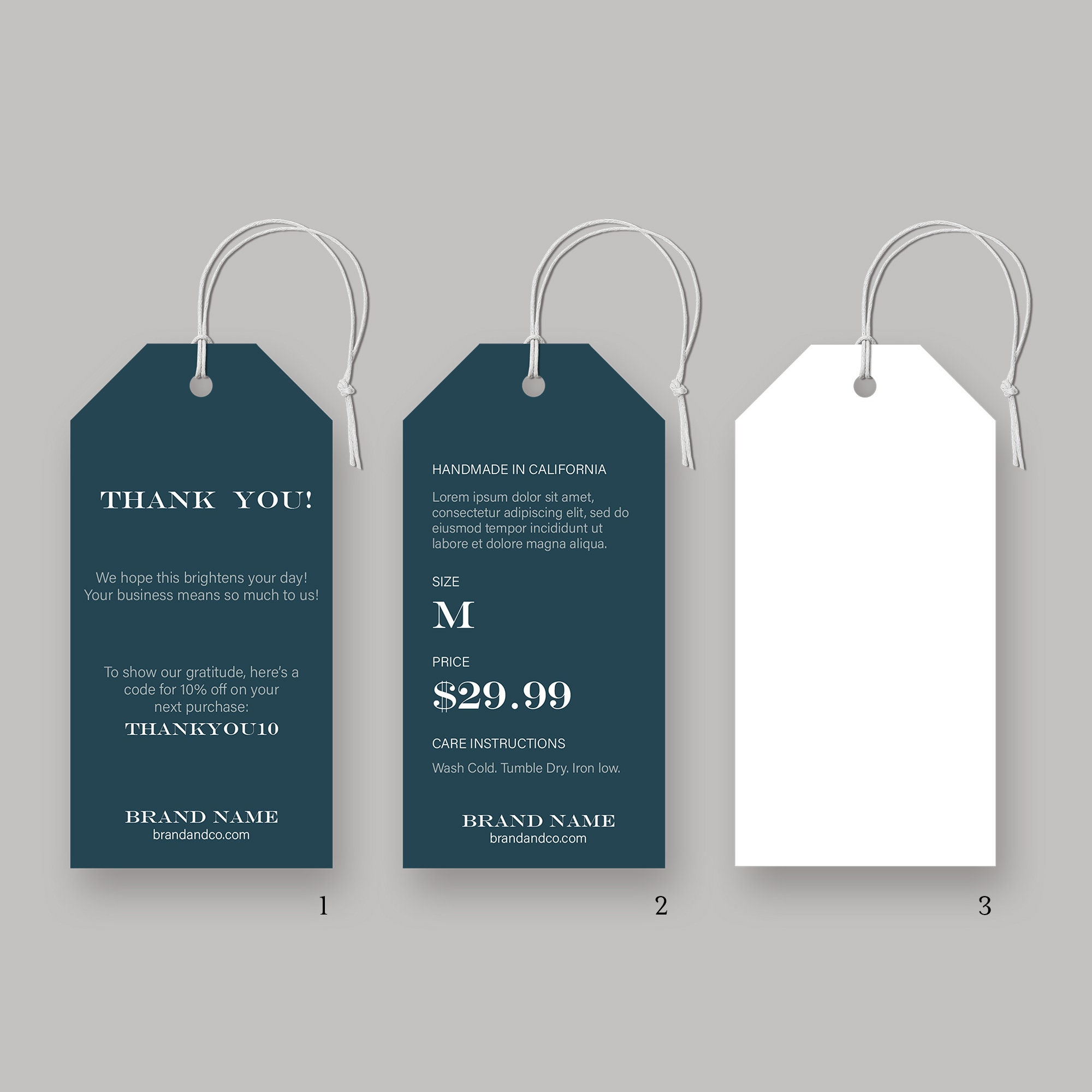 Custom Hang Tag Clothing Labels Swing Tags Customizable - Etsy