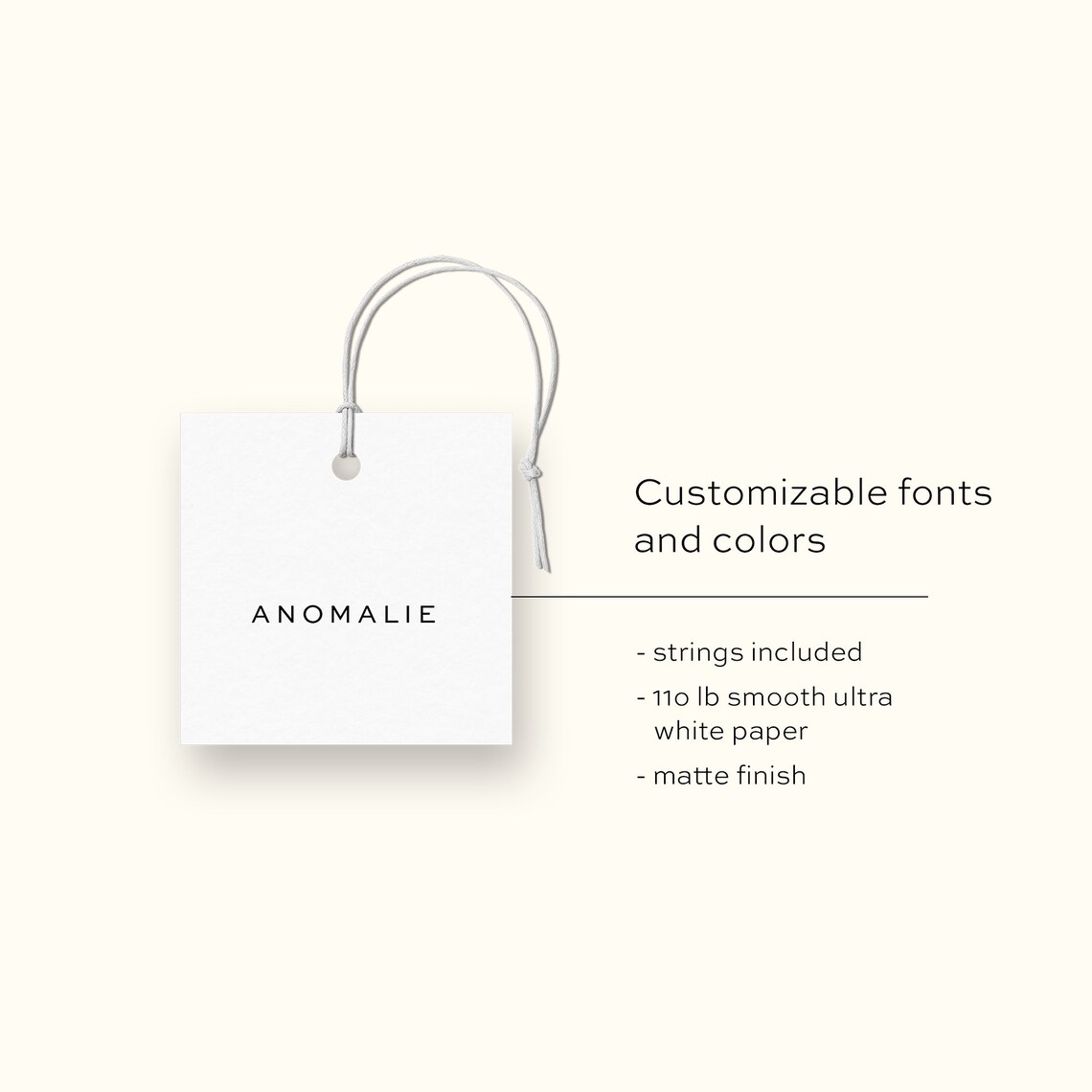 Custom Hang Tag Clothing Label Swing Tag for Clothing - Etsy