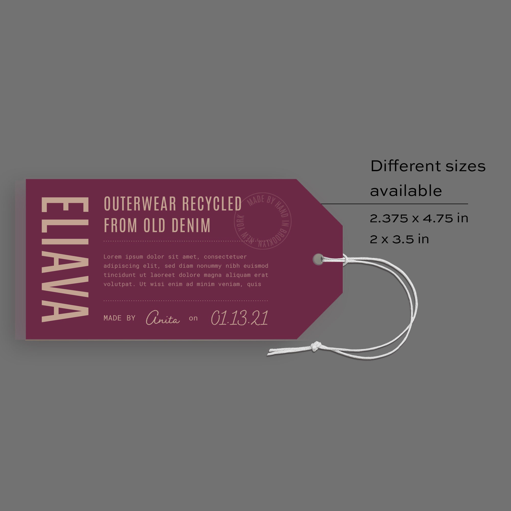 Clothing Tags Custom Clothing Tags Labels Clothing Tags - Etsy