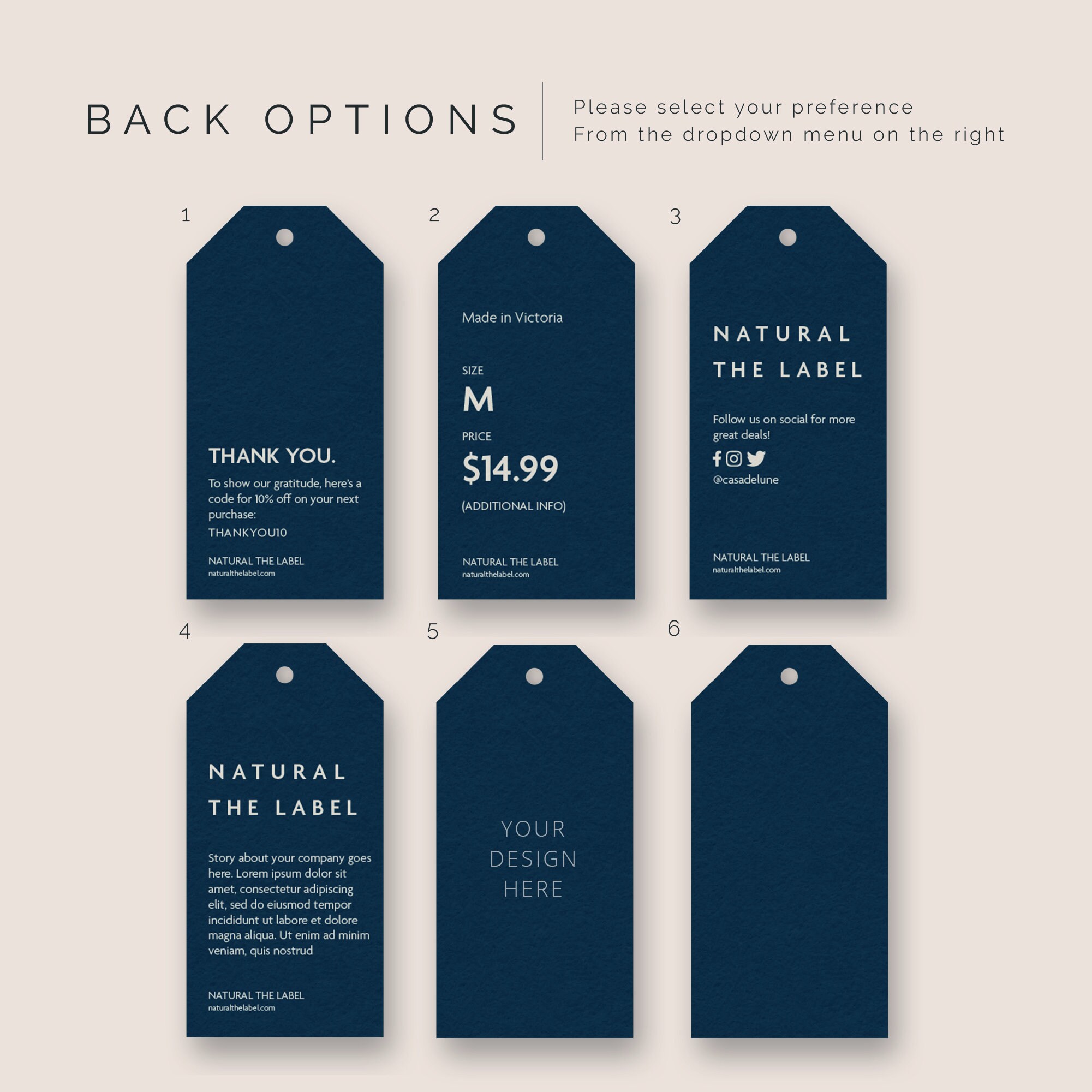 Hang Tags for Clothing Hang Tag for Apparel Hang Tag | Etsy