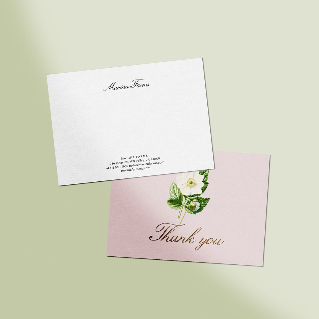 Luxury Thank You Insert Card | Printable Thank You for Your Order Card ...
