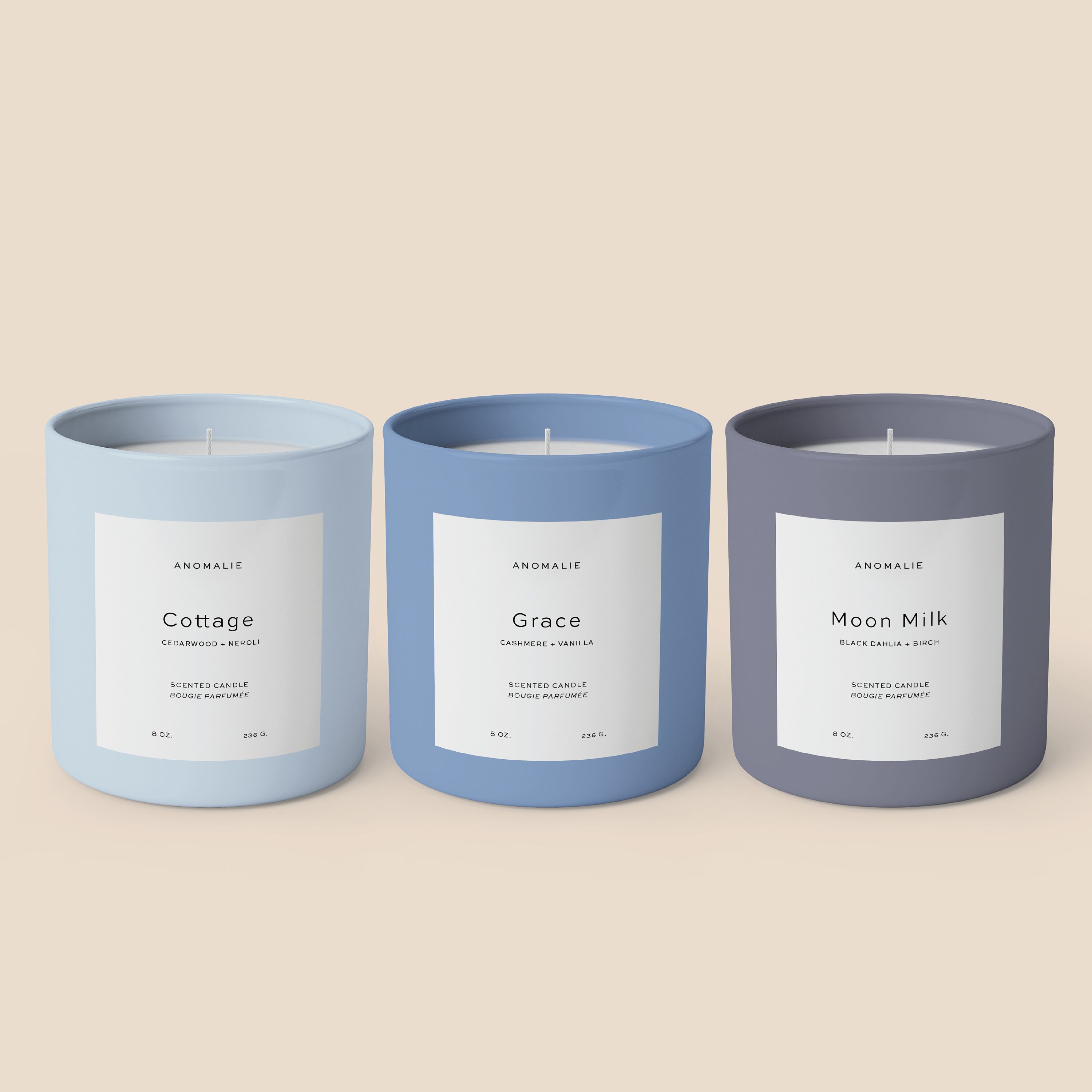 Modern Candle Label Minimal Label Editable Candle Label - Etsy