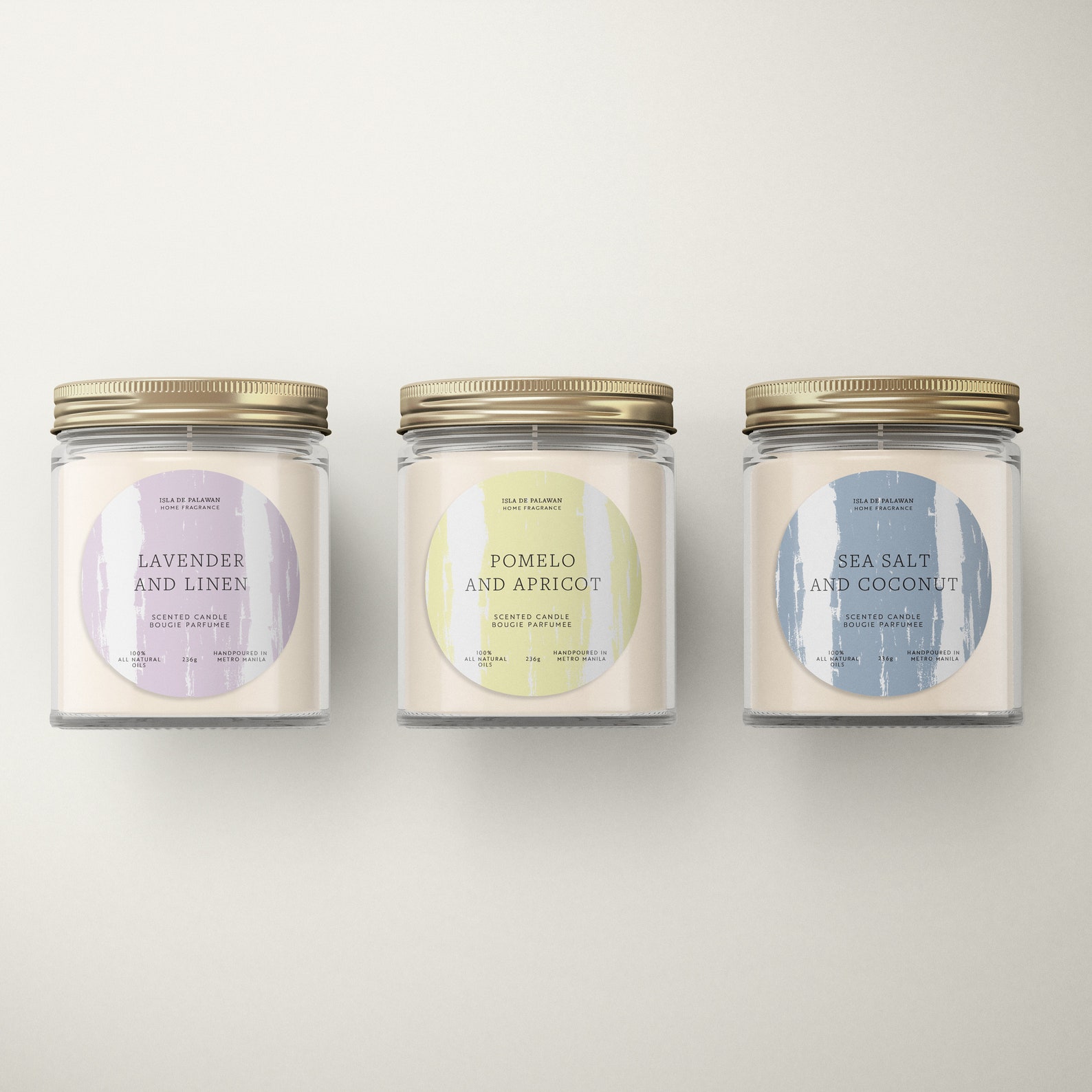 Round Candle Label Label Template Abstract Packaging Label - Etsy