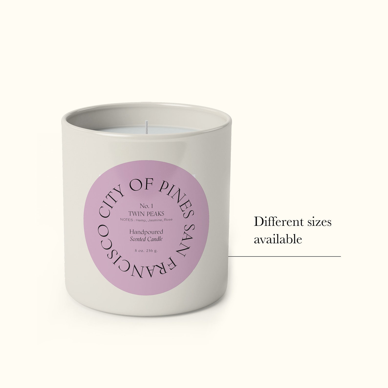 Round Candle Labels Sticker Label Template Sticker Product | Etsy