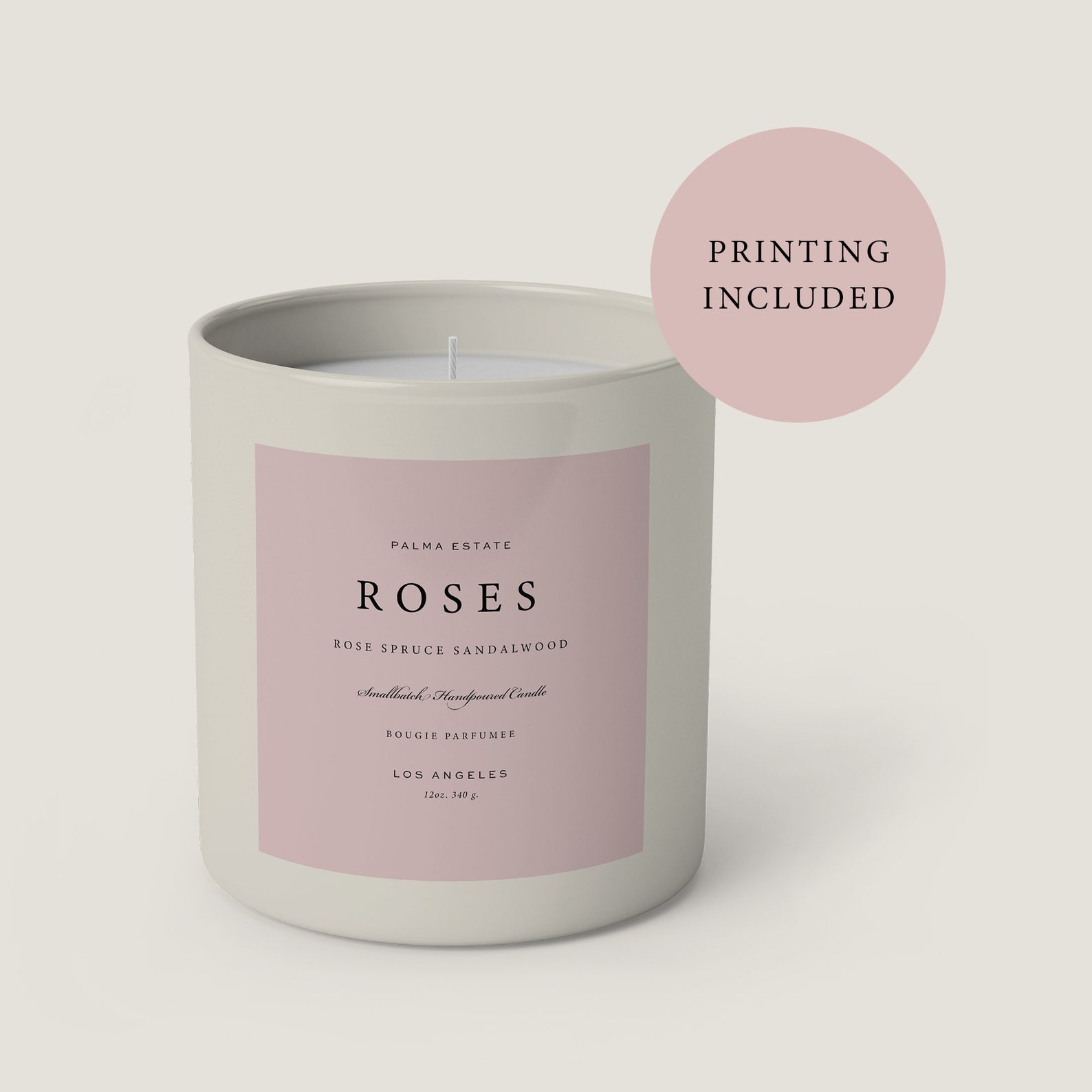 Candle Labels Template DIY Label Maker Printable Sticker | Etsy