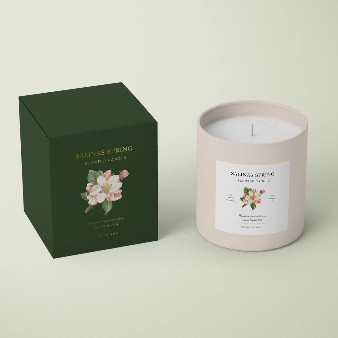Candle Label Design | Candle Label SVG | Candle Label Template ...