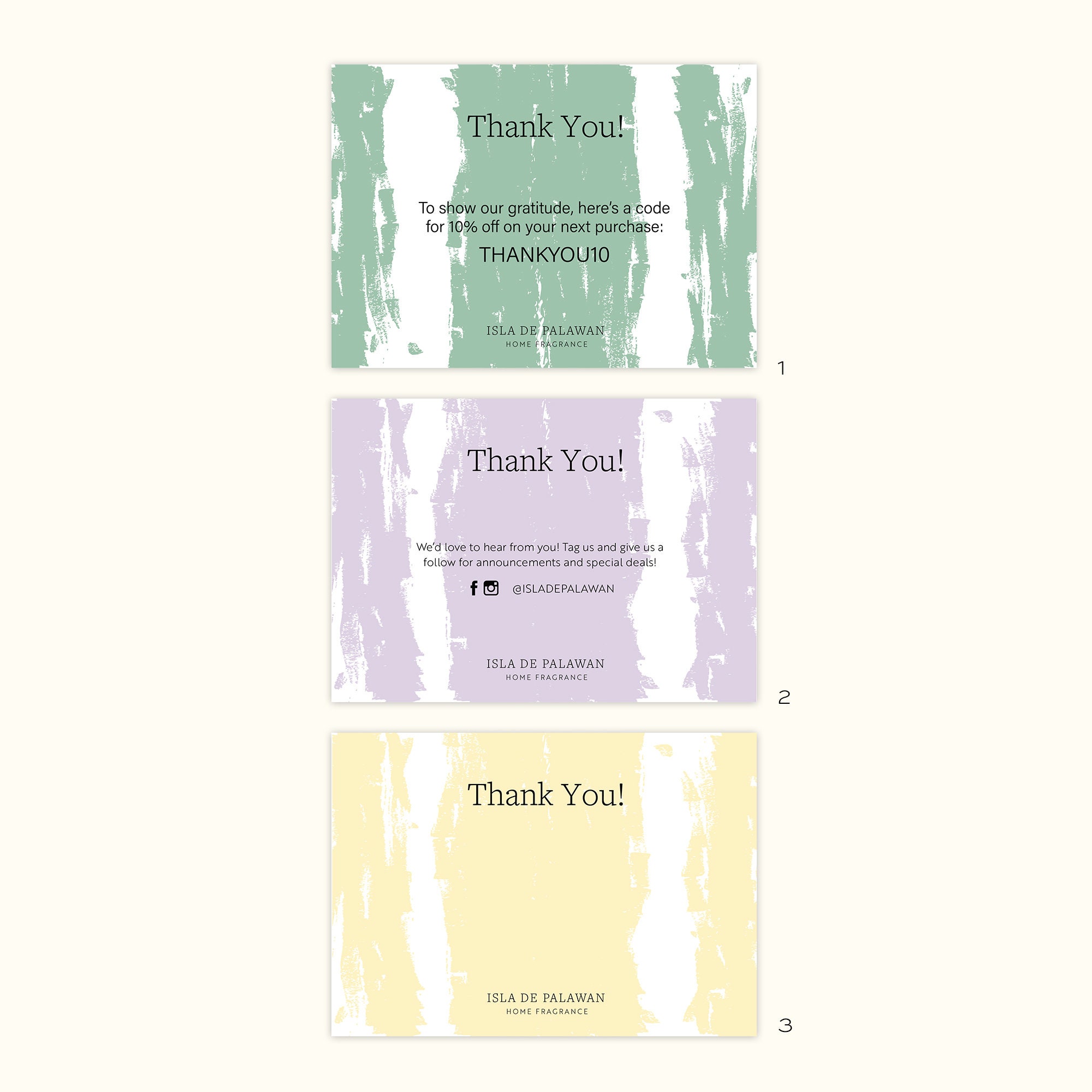 Luxury Thank You Insert Card Printable Luxury Thank You for | Etsy