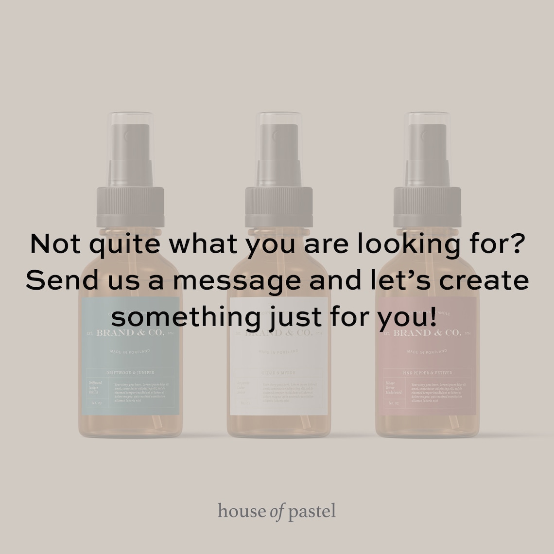 Spray Bottle Label Body Product Label Editable Cosmetic - Etsy