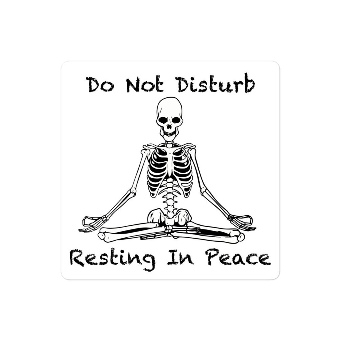 Forever Unbothered Skeleton Sticker - Etsy