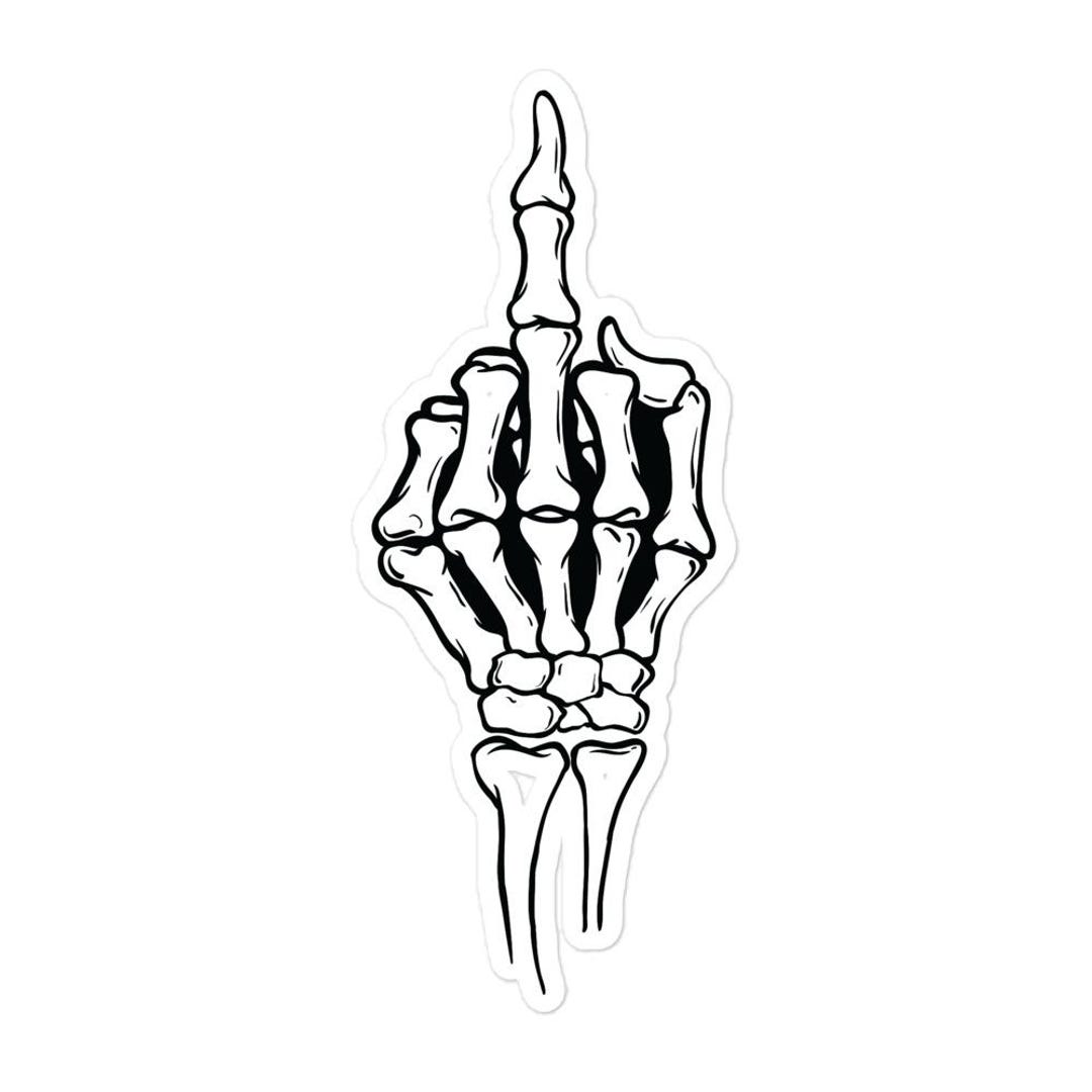 Rebel Bones Skeleton Sticker - Etsy
