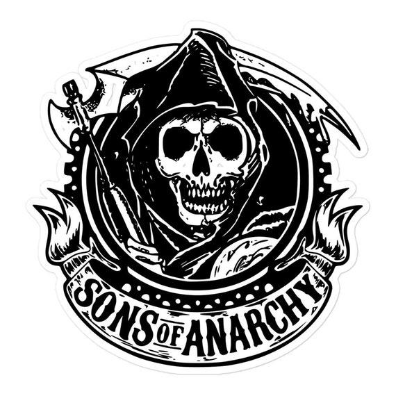 Soa Reaper Drawing Sensenmann Patch Back Patches Patch Keychains