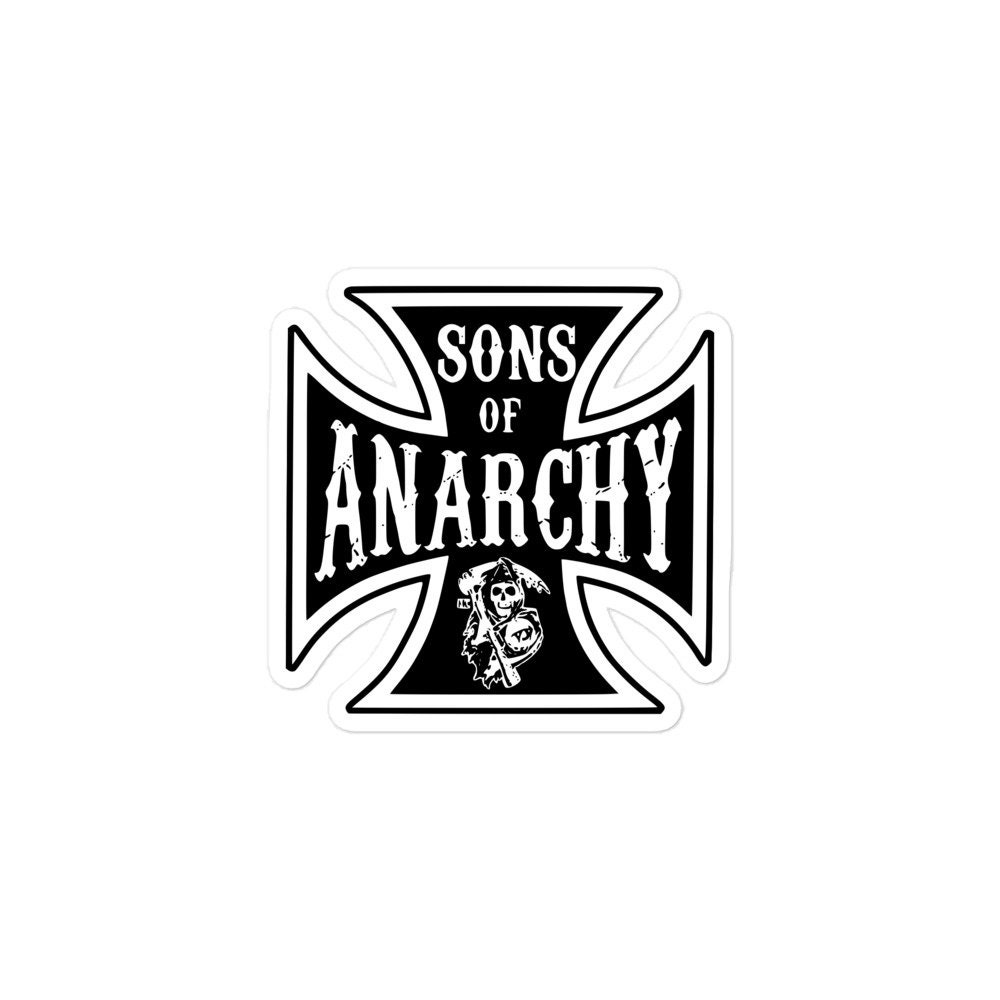 Sons of Anarchy Cross of Rebellion Sticker - Etsy