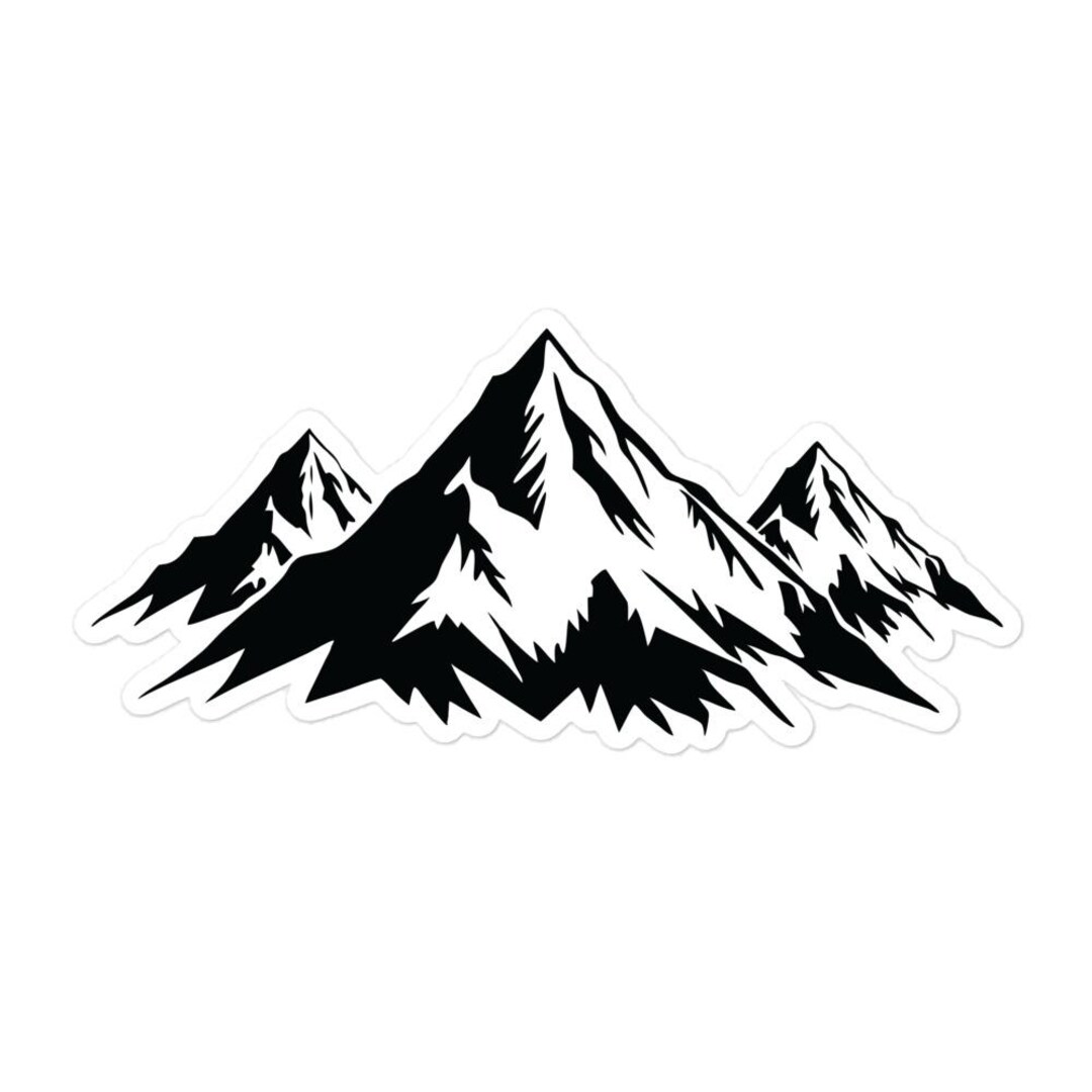 Majestic Peaks Sticker - Etsy