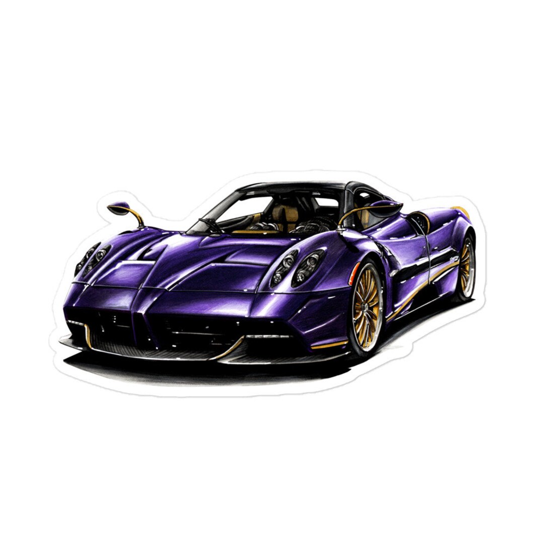 Hand Drawn Pagani Sticker - Etsy
