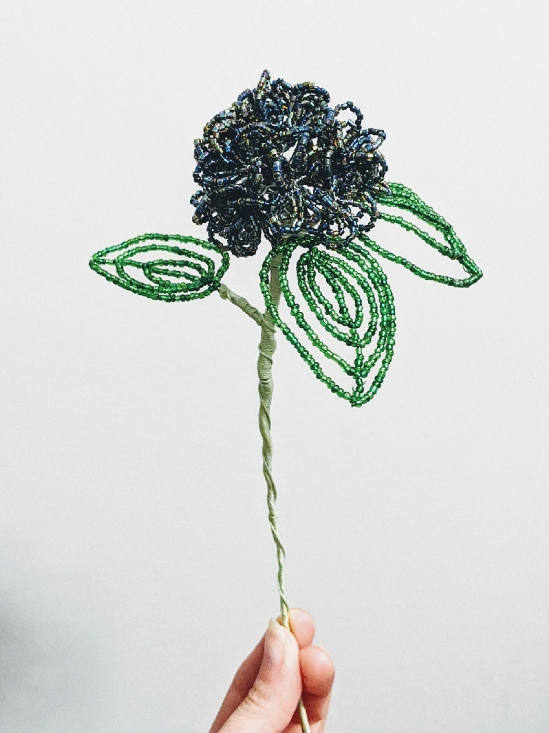 Hydrangea, Faux Hydrangea, Faux Flower, Beaded Hydrangea, Faux Plant - Etsy