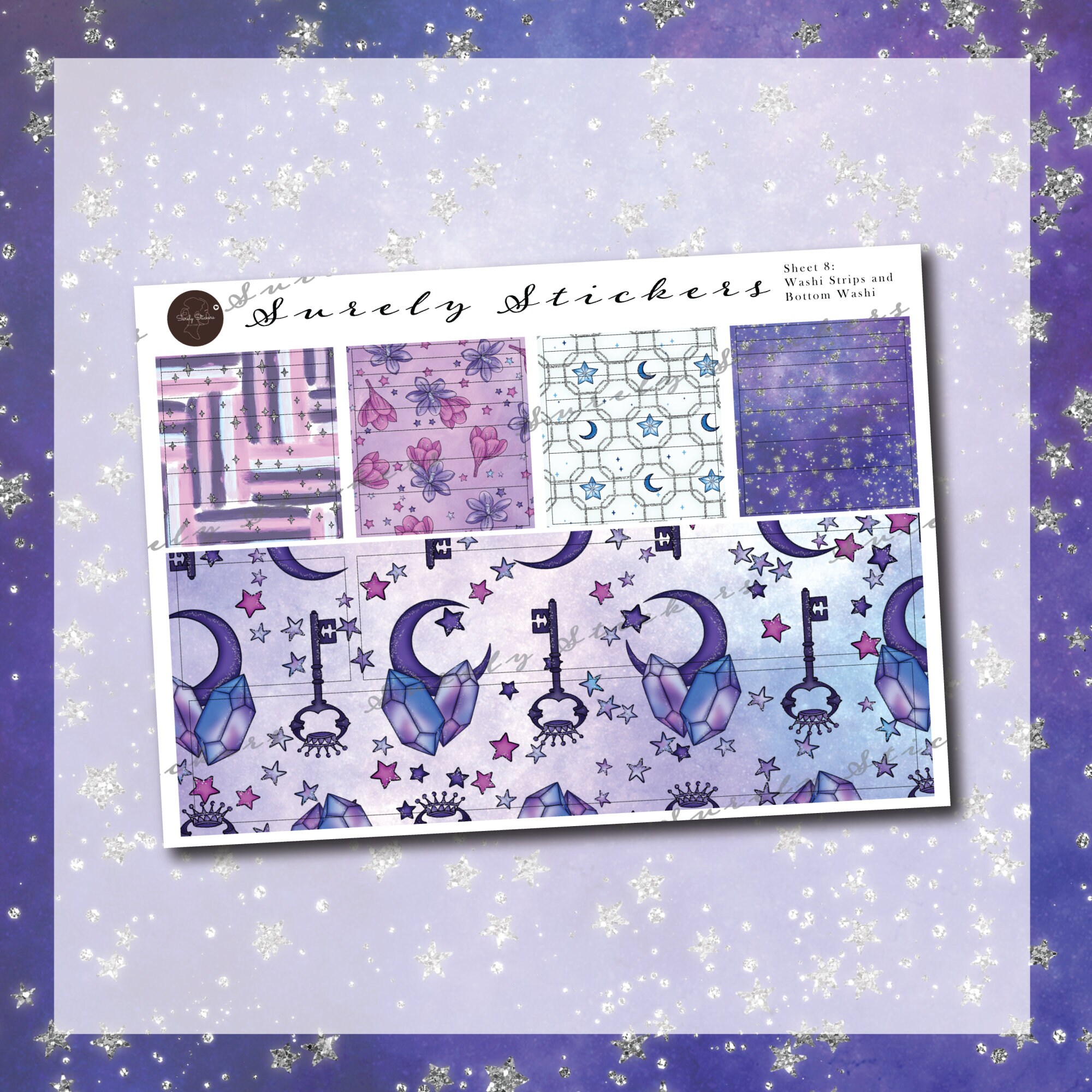 Night Spinner Erin Condren Sticker Kit - Etsy