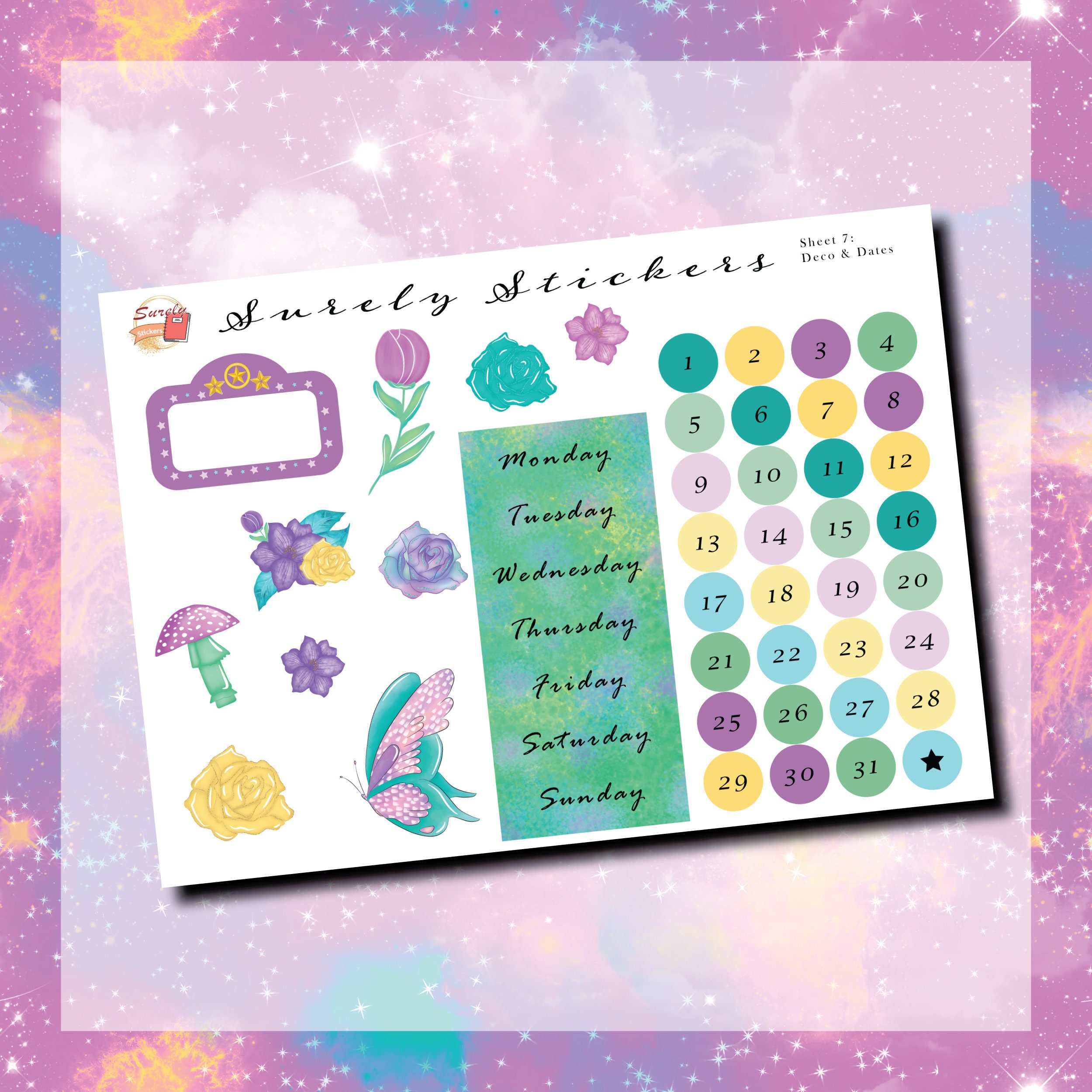 Fantasy Fairyland Bujo Sticker Set - Etsy