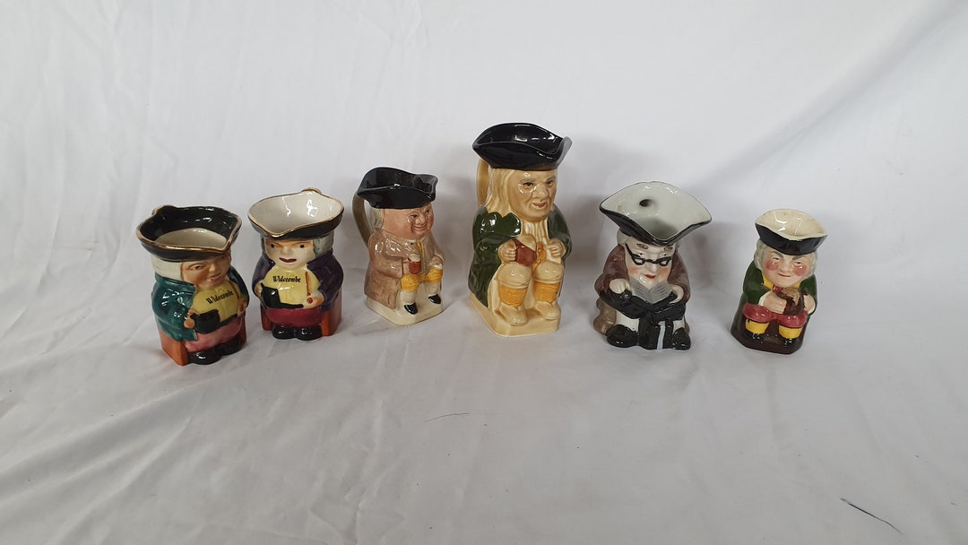 Collection of 6 Assorted Vintage Toby Jugs British Classics - Etsy