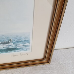 Signed Sailing Off The Needles Print Robin Davidson Gold | Etsy