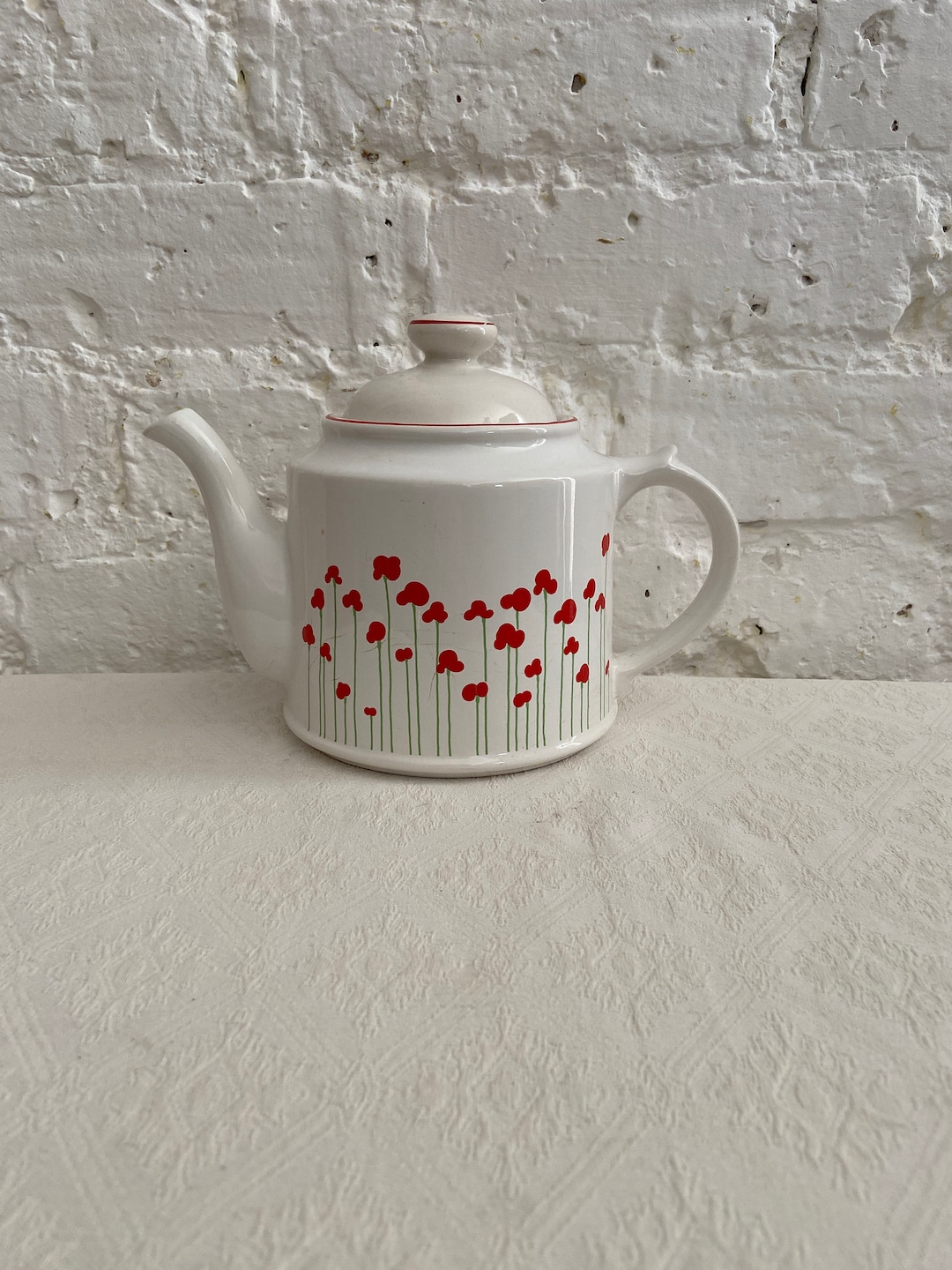 Lovely Large 1980s Classic Wade Poppies Teapot - Etsy UK
