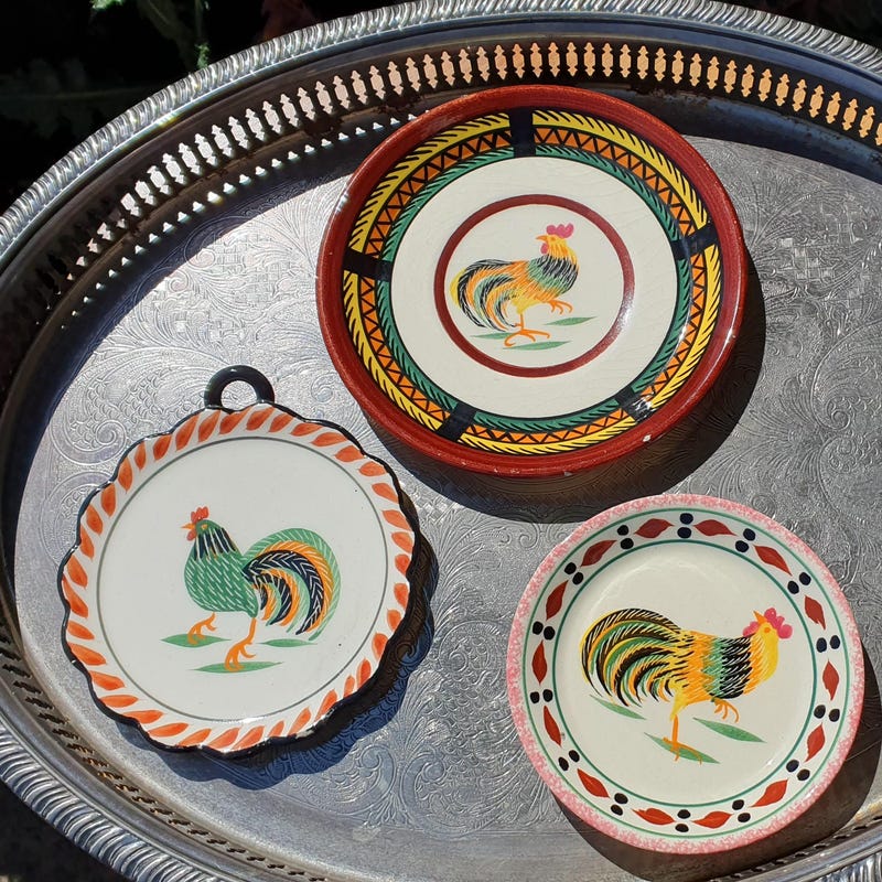 Quimper Plates Brown - Etsy UK