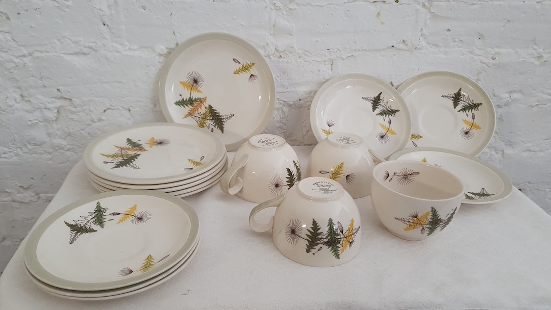 Vintage Retro 1960s Tea Set Cups Saucers Tea Plates Simpsons Potteries ...