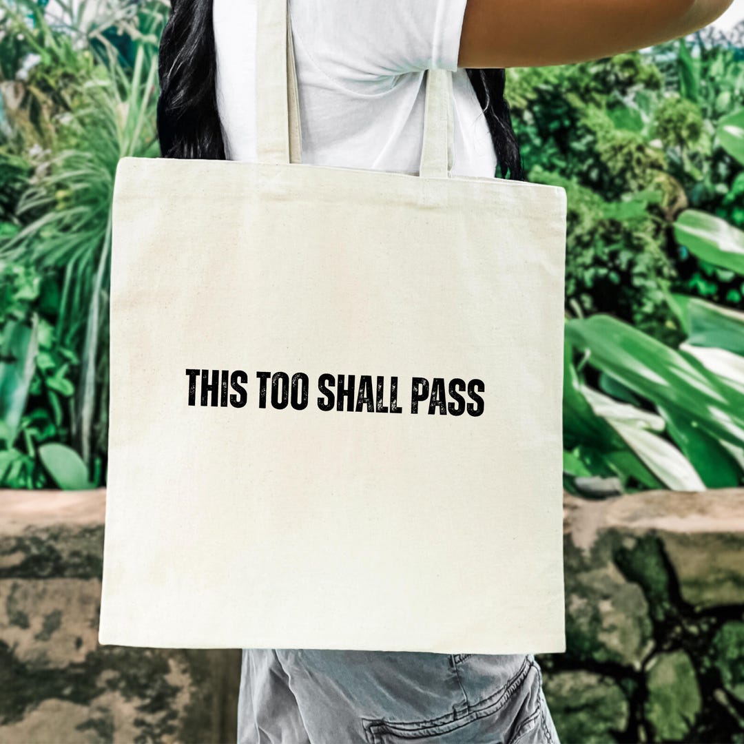 Motivational Cotton Canvas Tote Bag | Eco-friendly Shopper Bag, Gift ...