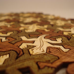 Escher Lizard Spiral PLANS Gecko Tessellation FILES - Etsy