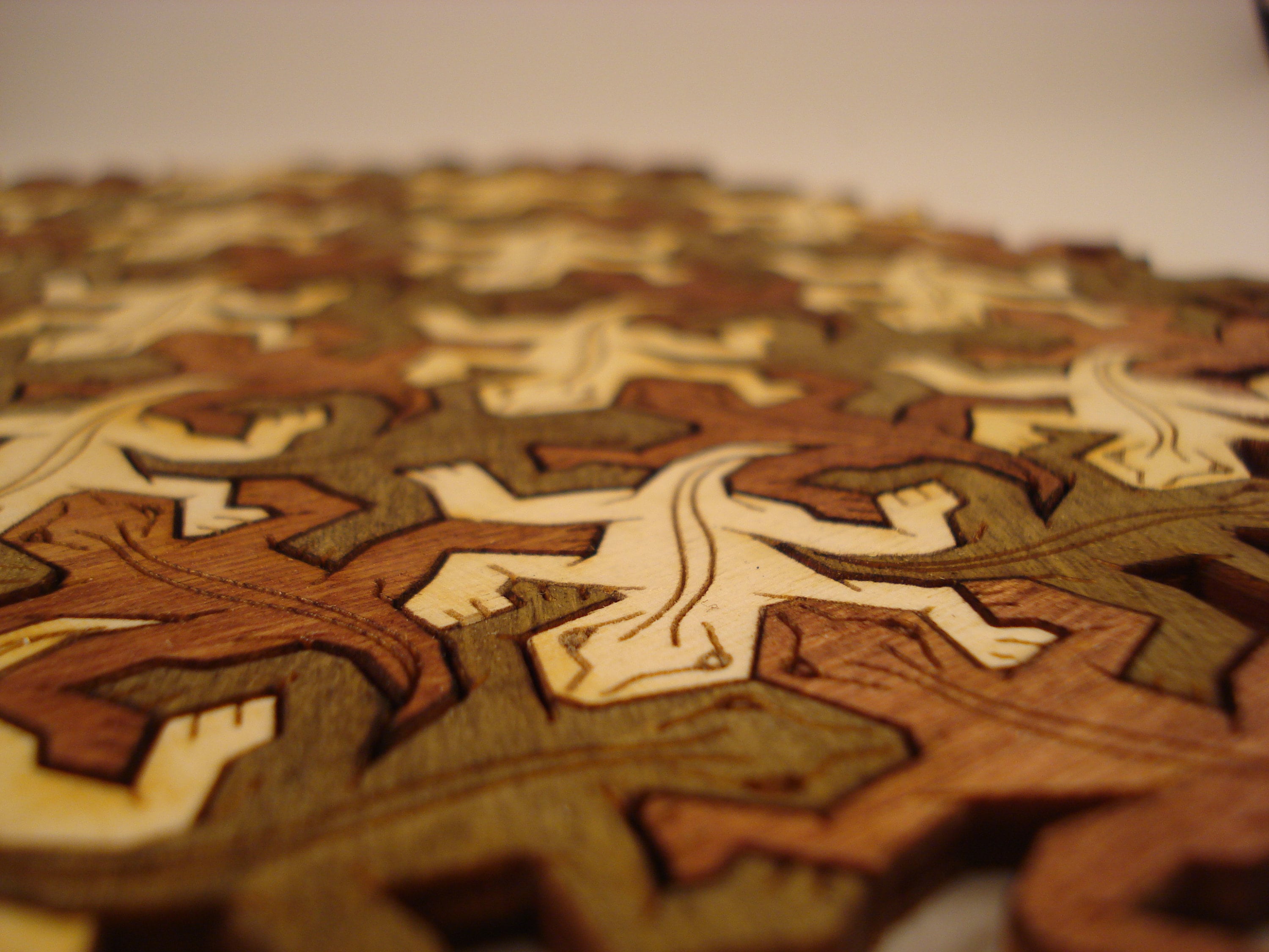 Escher Lizard Spiral PLANS Gecko Tessellation FILES - Etsy