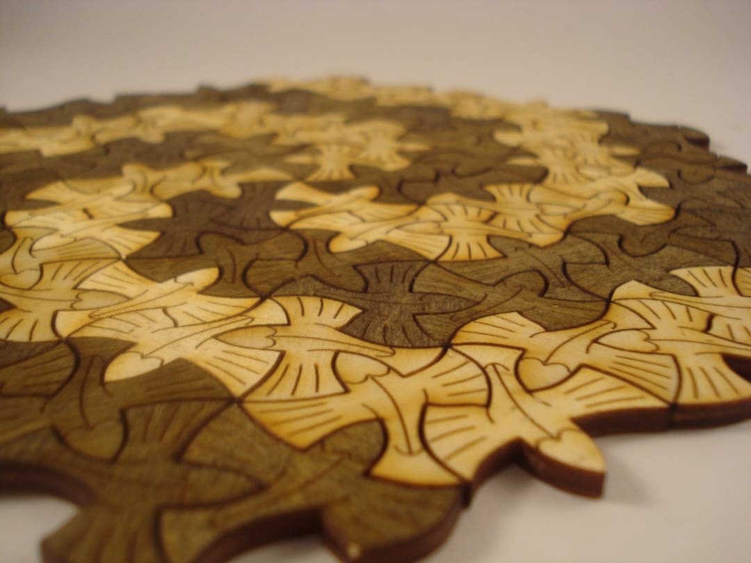 Escher Fish Plans, Tessellating Shape FILES - Etsy