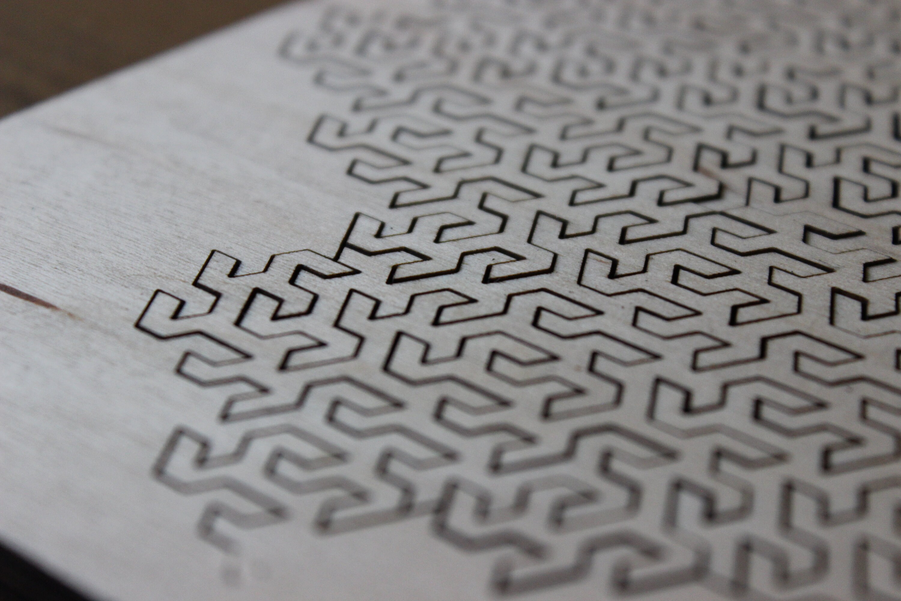 Gosper Curve Tray Puzzle PLANS Fractal Puzzle FILES - Etsy