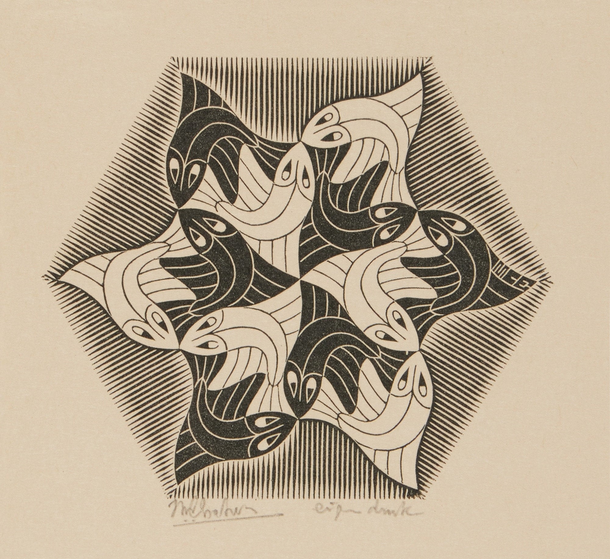 Escher Fish Plans, Tessellating Shape FILES - Etsy