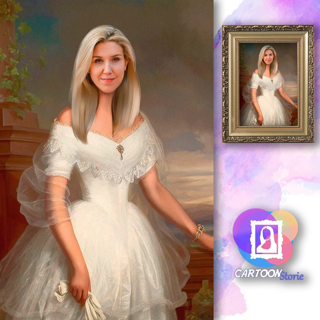 Custom Royal Portrait Portrait From Photo - Etsy