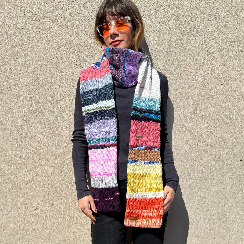 Knit Scarf Handmade - Etsy