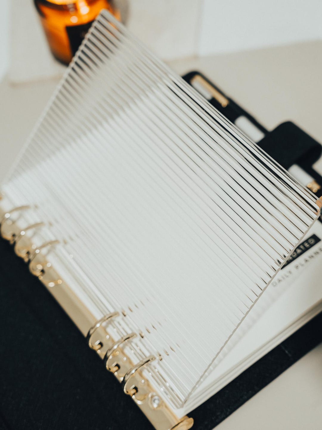 Luxury Acrylic Fluted Planner Dashboard A5 | Transparent Fluted Acrylic ...
