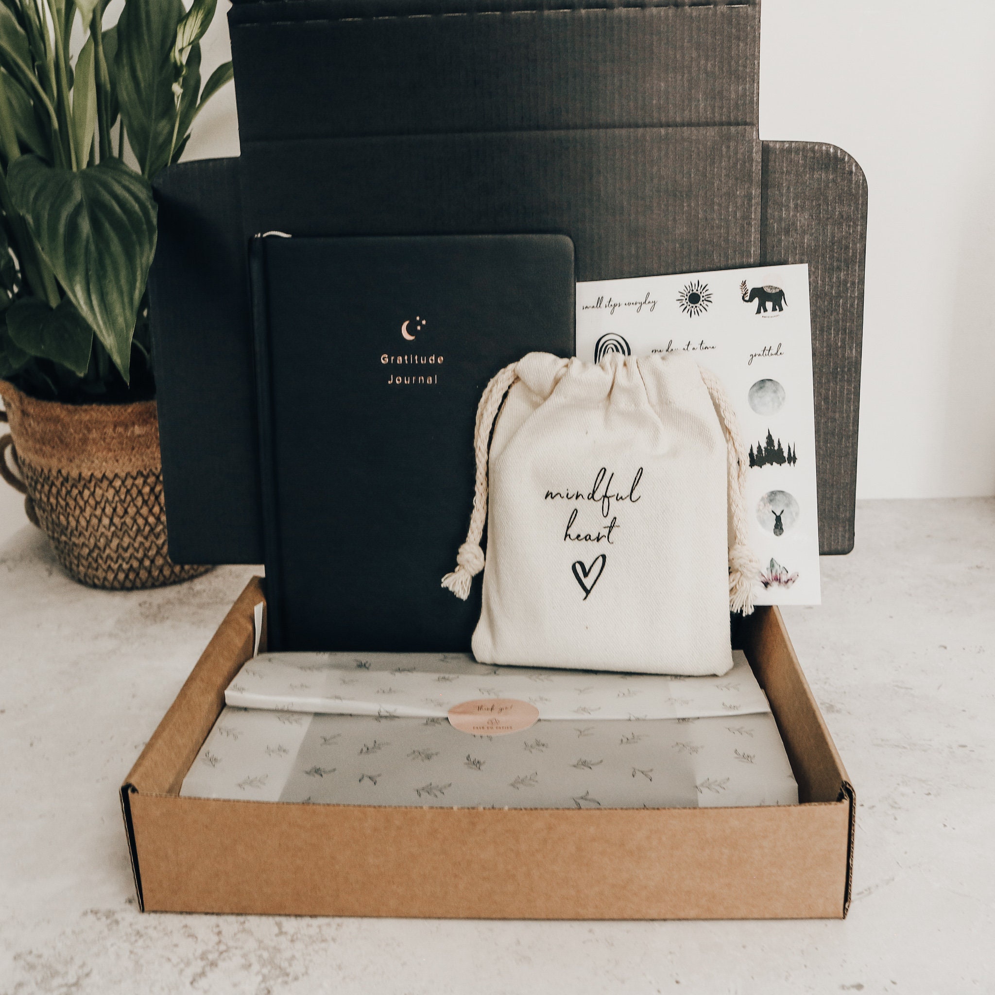 Self Care & Mindfulness Gift box Bundle Gratitude Journal | Etsy