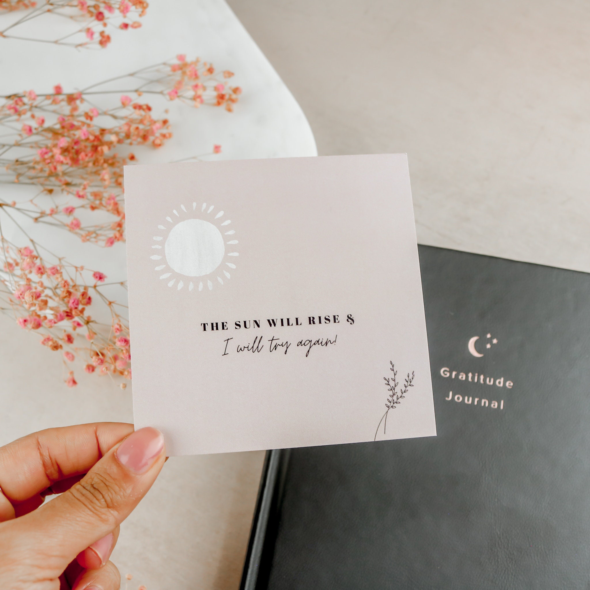 Mindfulness Daily Affirmation Cards Set Mini Gift Set Yoga - Etsy