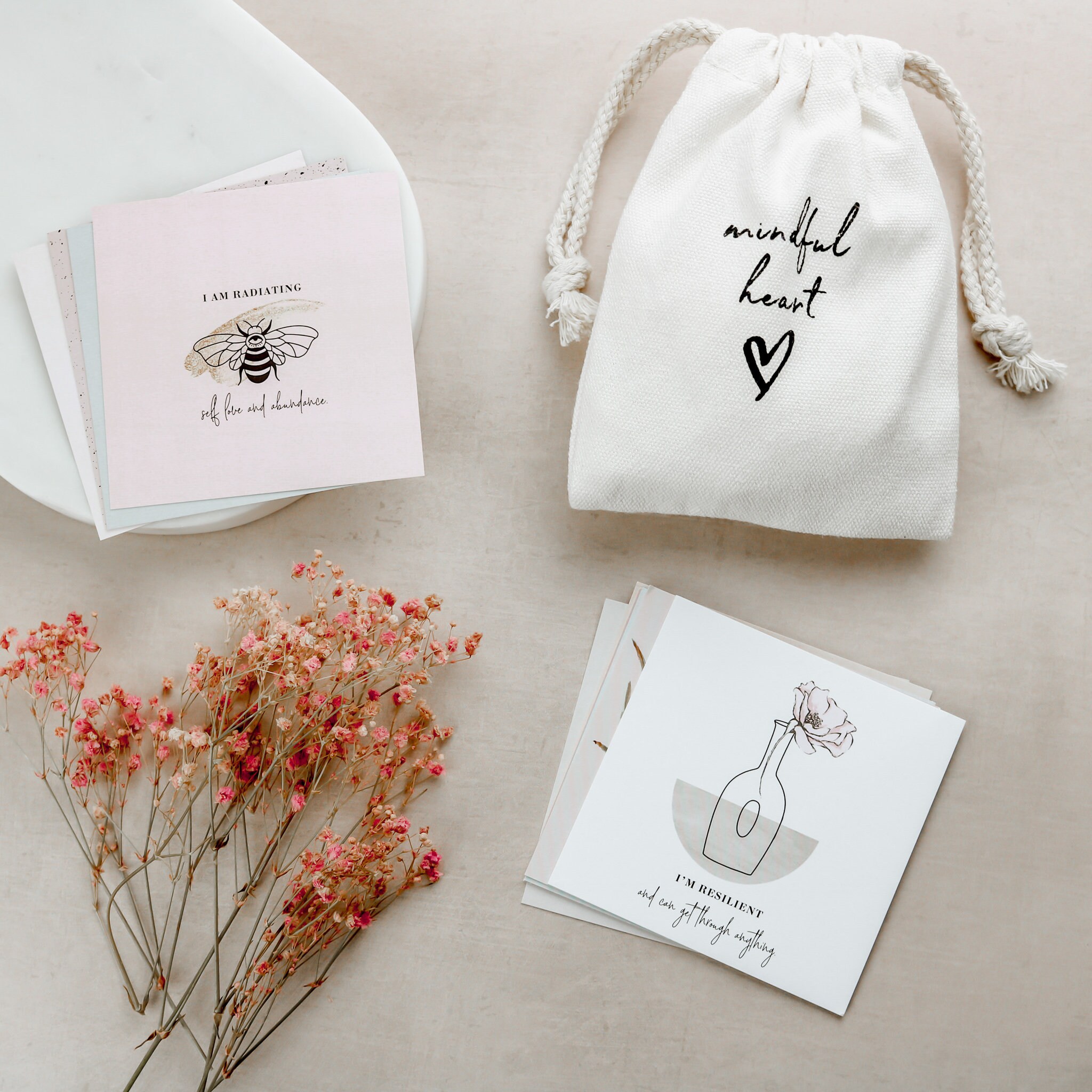 Journal GIFT BOX - Lined Journal + Affirmation Cards + Pen | Writing ...