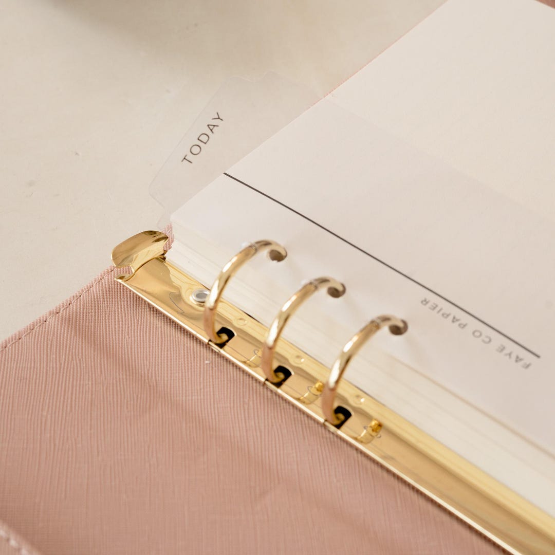 Minimal Transparent Planner Page Marker | Today Bookmark A5 | 6 Rings ...