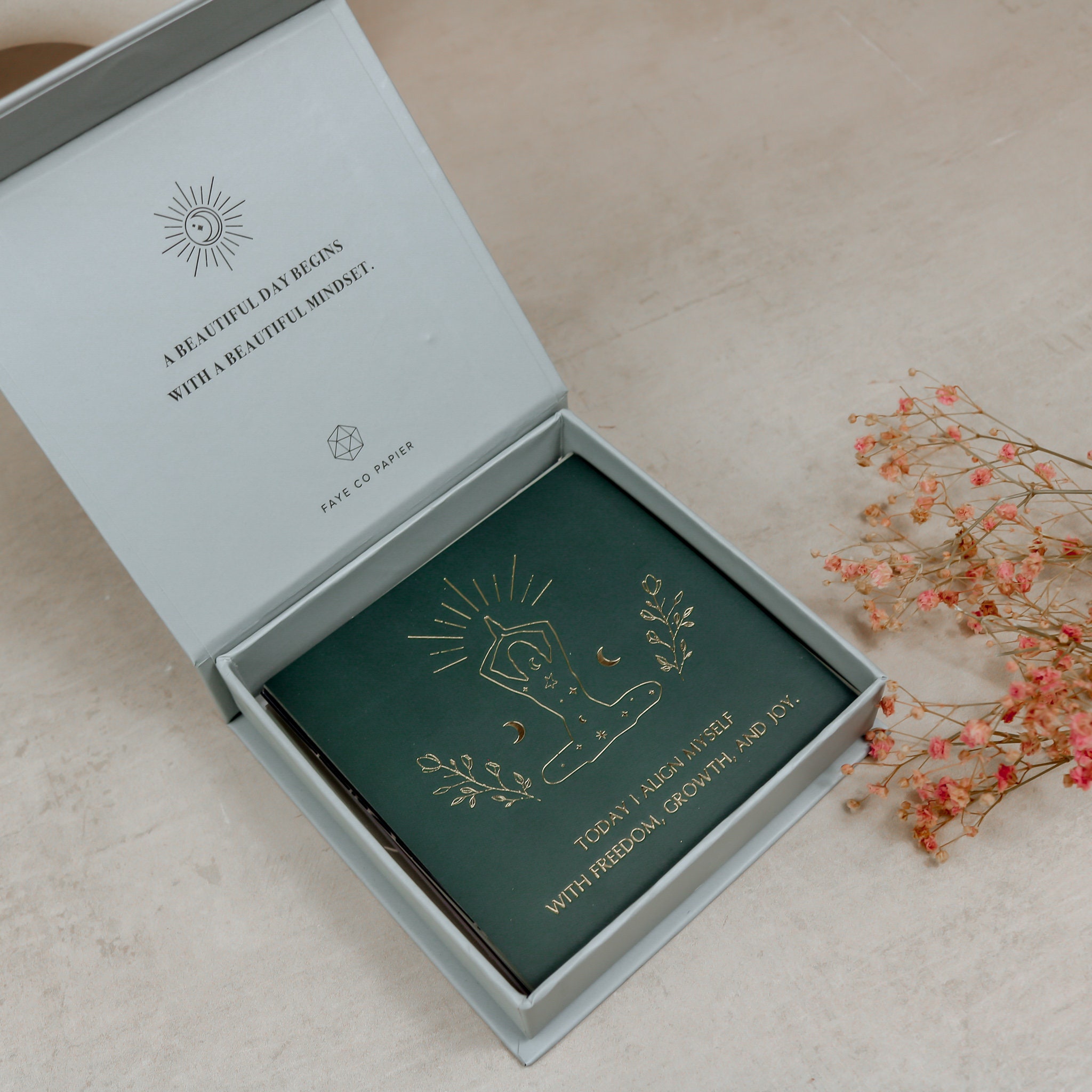 Mindfulness Daily Affirmation Cards Gift Box Self Care Gift - Etsy UK